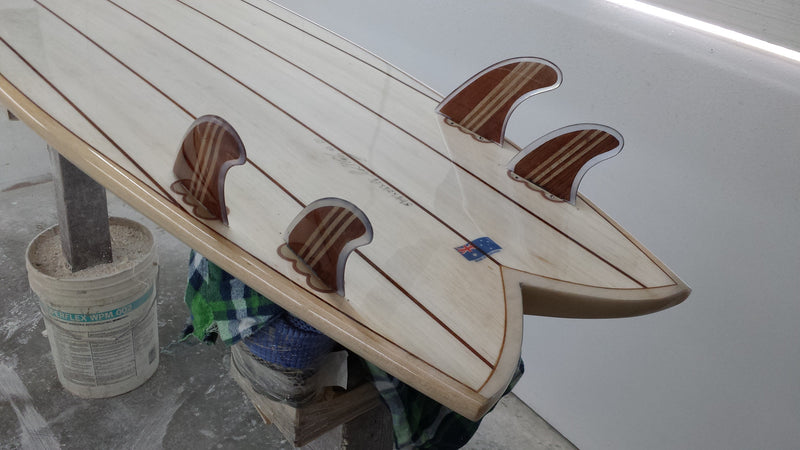 Foam core balsa Fish - Riley Balsa Wood Surfboards