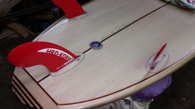 GEARBOX fin systems with wood covers – Riley Balsa Wood Surfboards