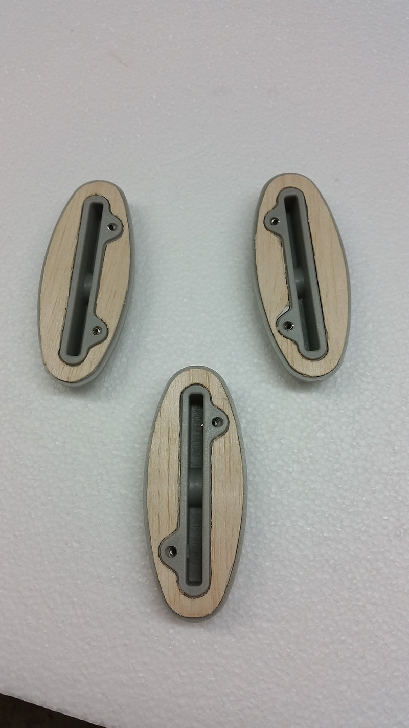 GEARBOX fin systems with wood covers - Riley Balsa Wood Surfboards