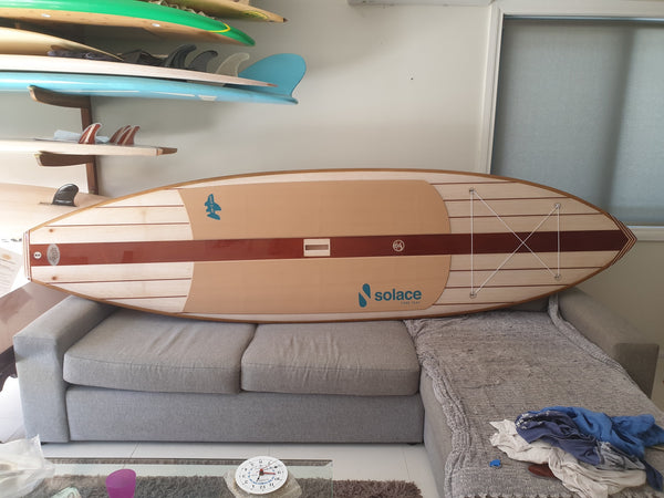 Wood Hand made SUP handles - Riley Balsa Wood Surfboards