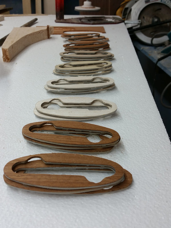 GEARBOX fin systems with wood covers - Riley Balsa Wood Surfboards