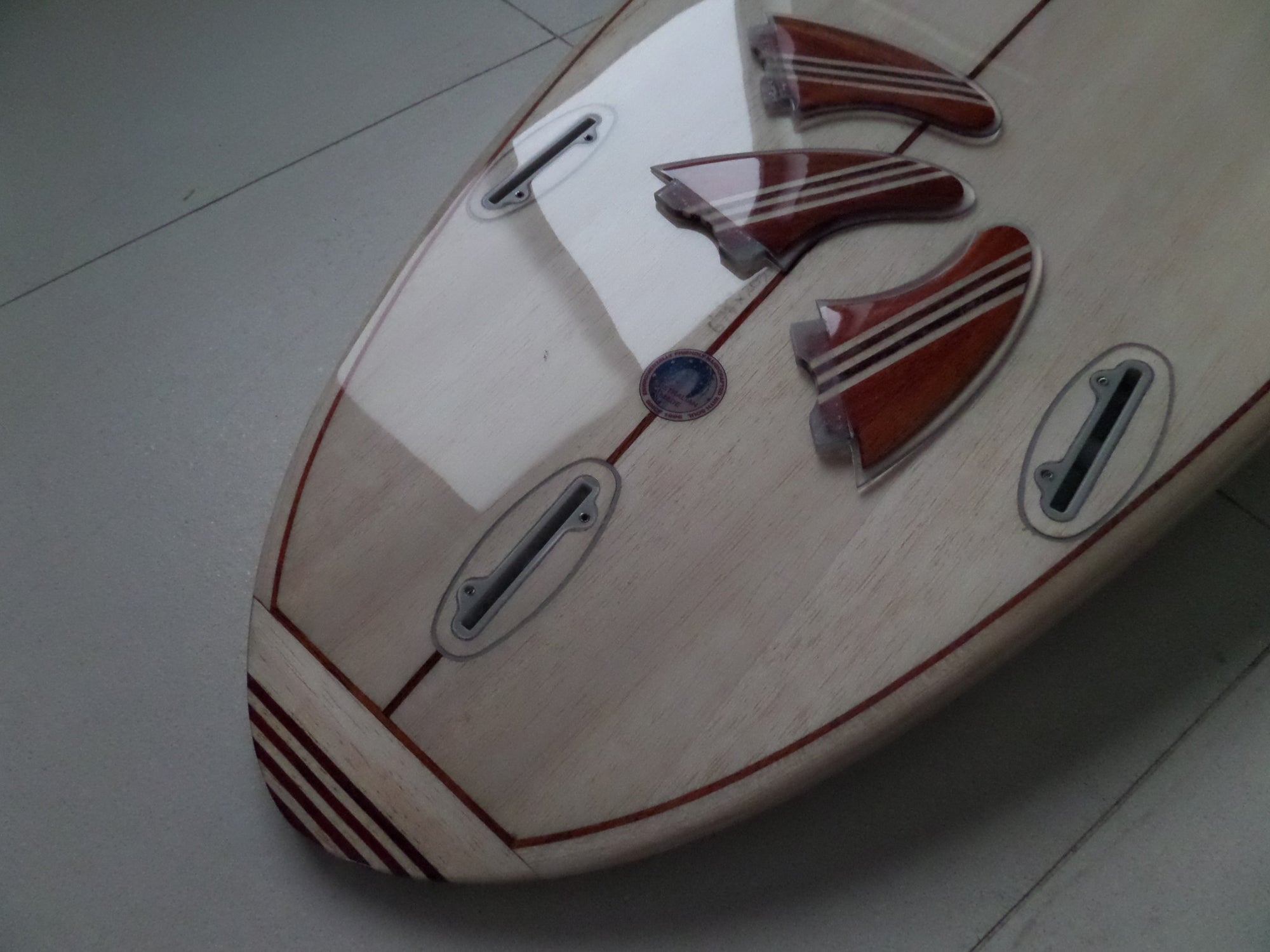 GEARBOX fin systems with wood covers - Riley Balsa Wood Surfboards