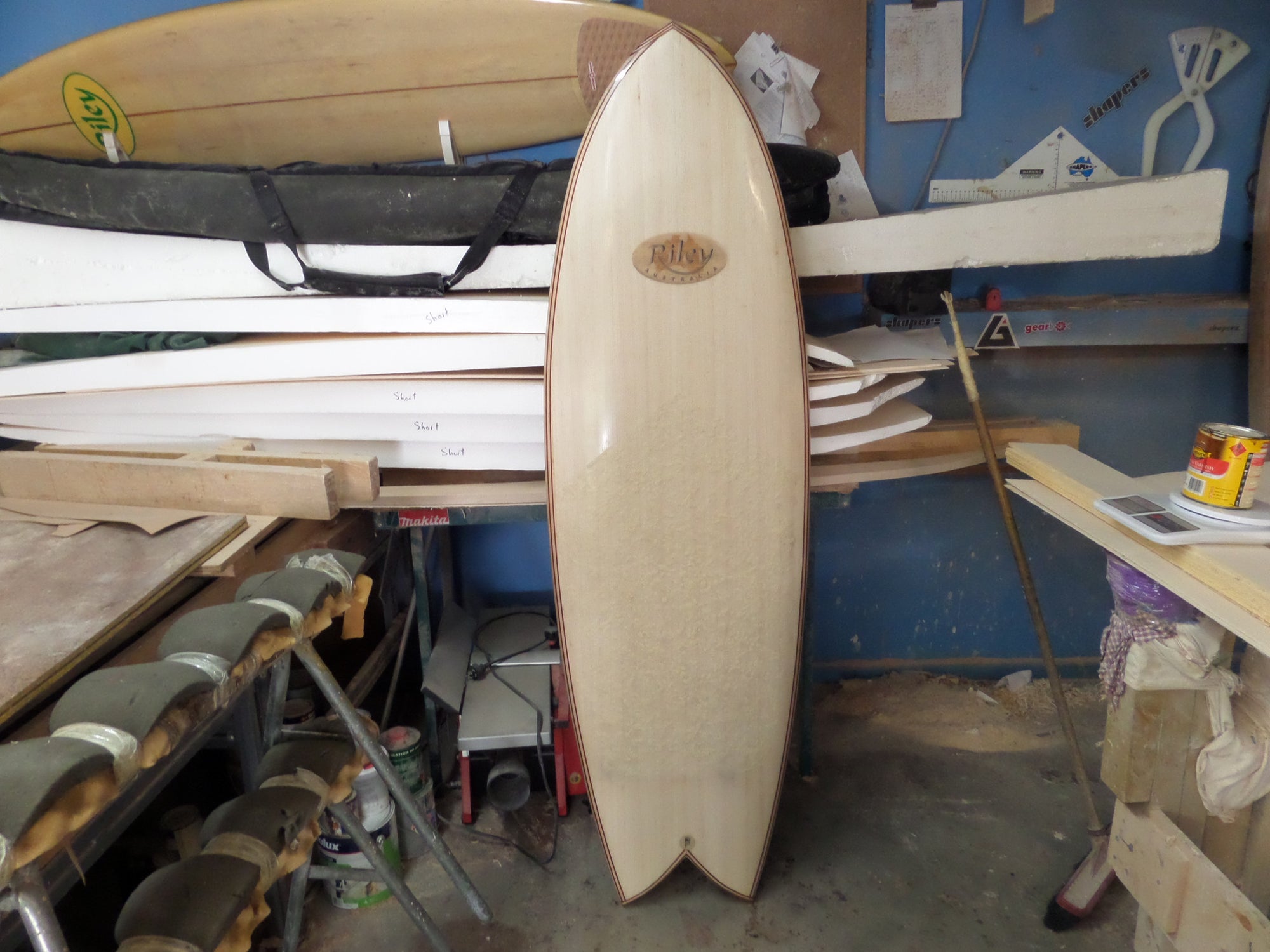 Brush on clear deck grip - waxless - Riley Balsa Wood Surfboards